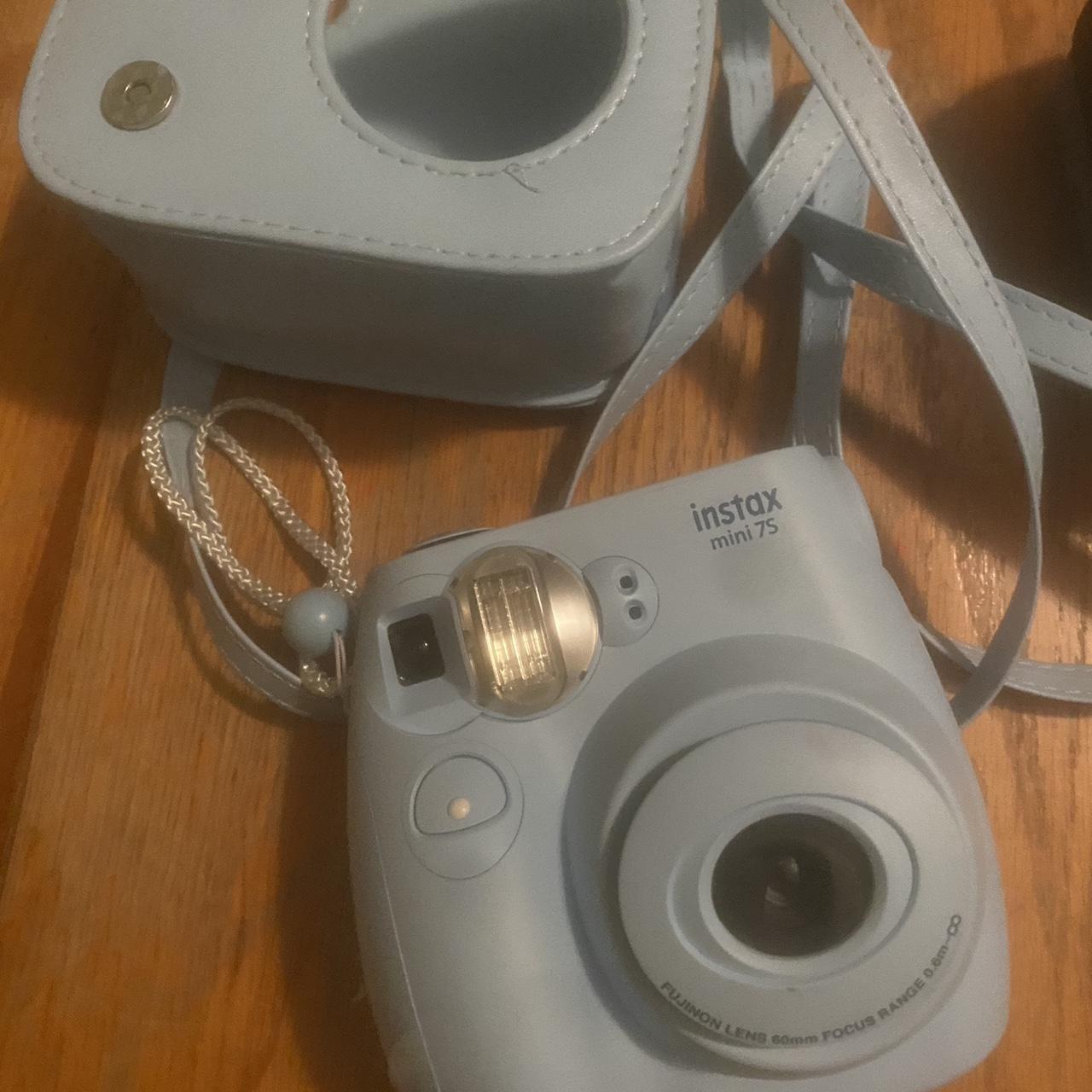 Light blue Polaroid Instax mini 7S with camera bag... - Depop
