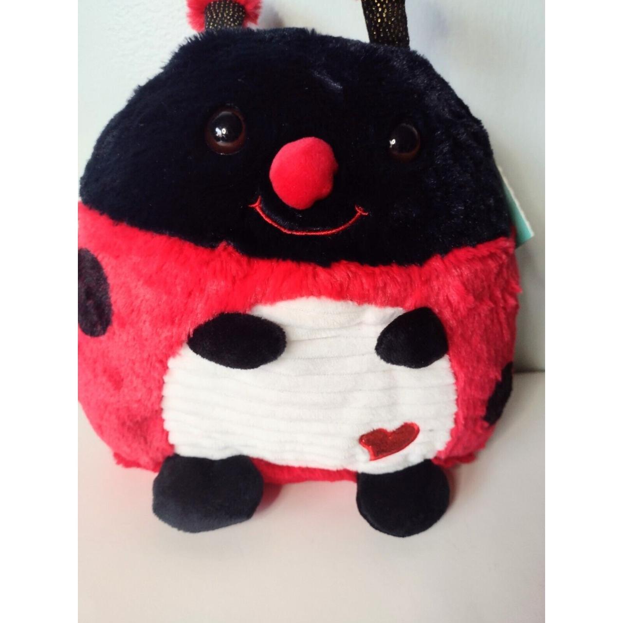 Hug Me Ladybug Stuffed Animal Plush Glitter Heart... - Depop