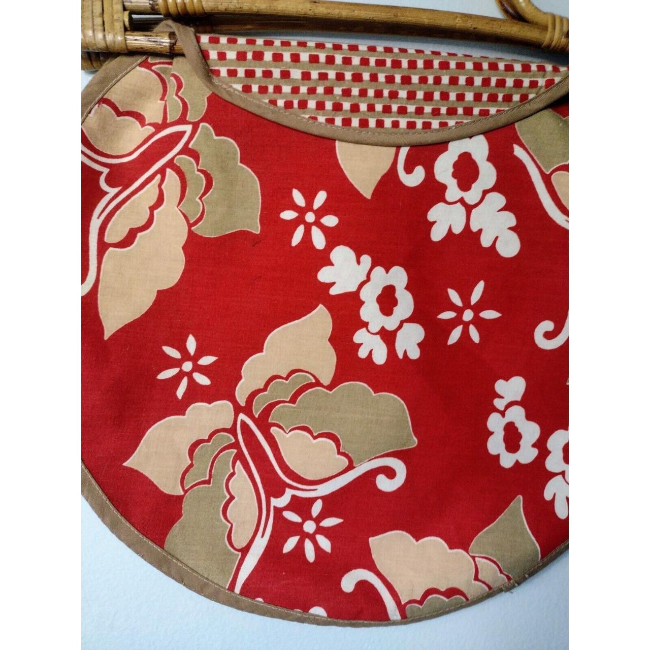 Women's Red and Tan Bag | Depop