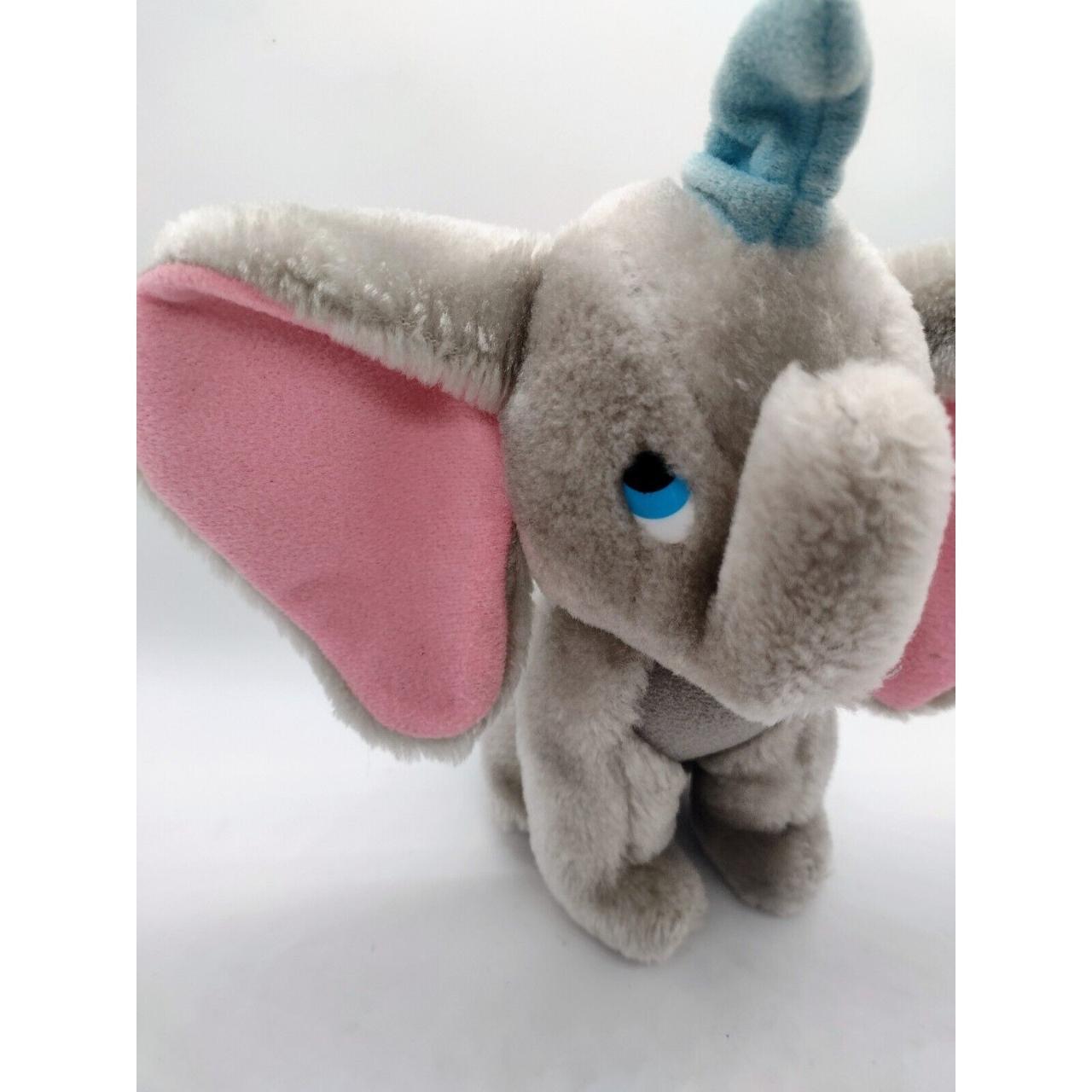 Vintage Disney Dumbo Stuffed Animal Plush 8in Gray... - Depop