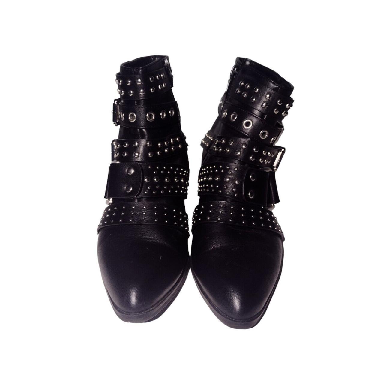 Fergalicious by Fergie Isolation Studded Ankle Boots... - Depop