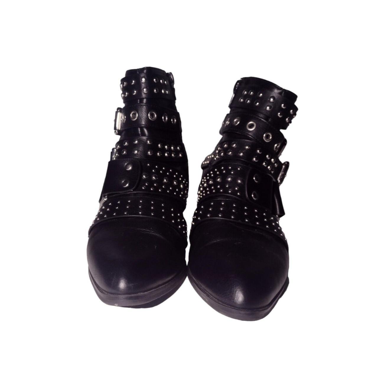 Fergalicious by Fergie Isolation Studded Ankle Boots... - Depop