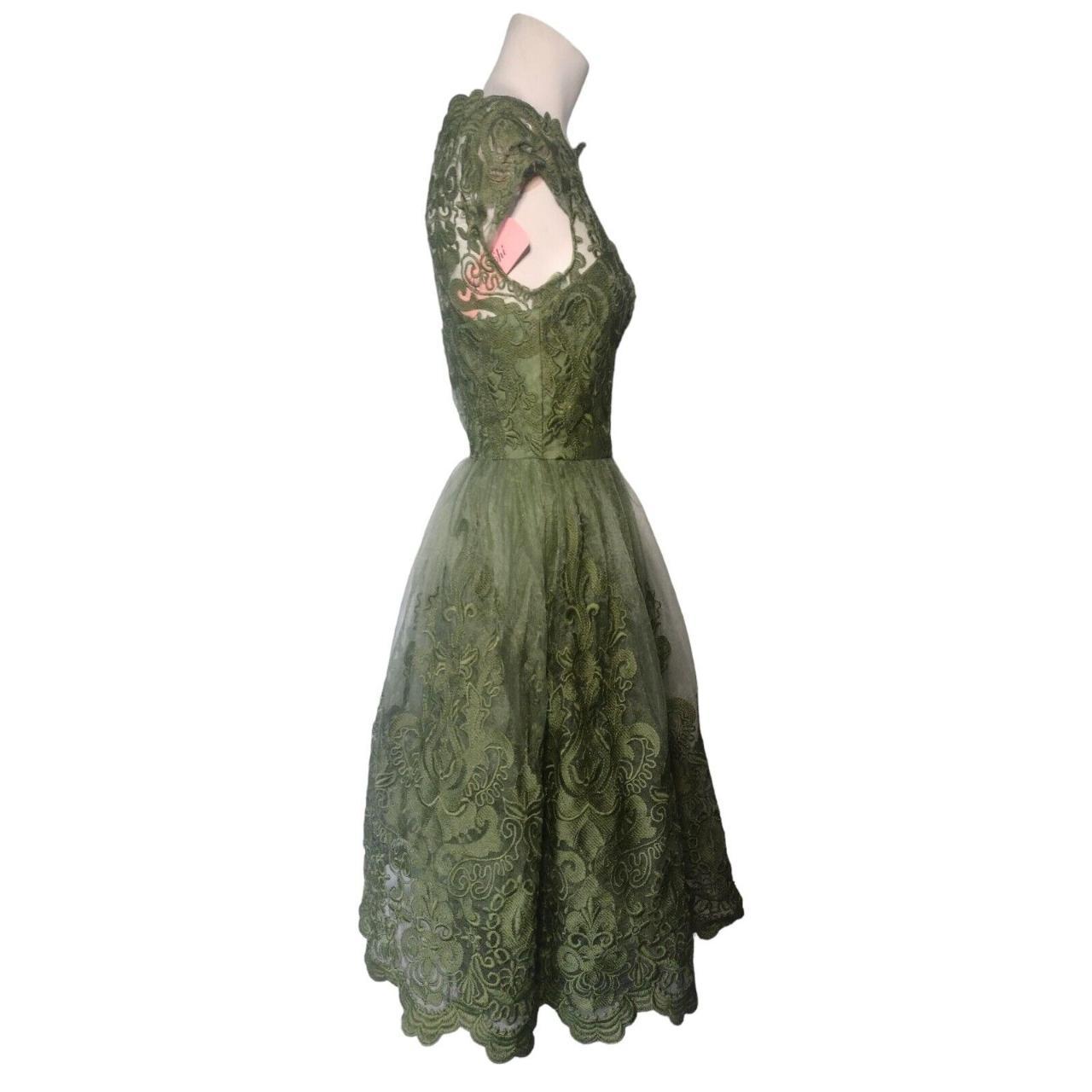 Chi Chi London Deborah Lace Overlay Crinoline Dress... - Depop