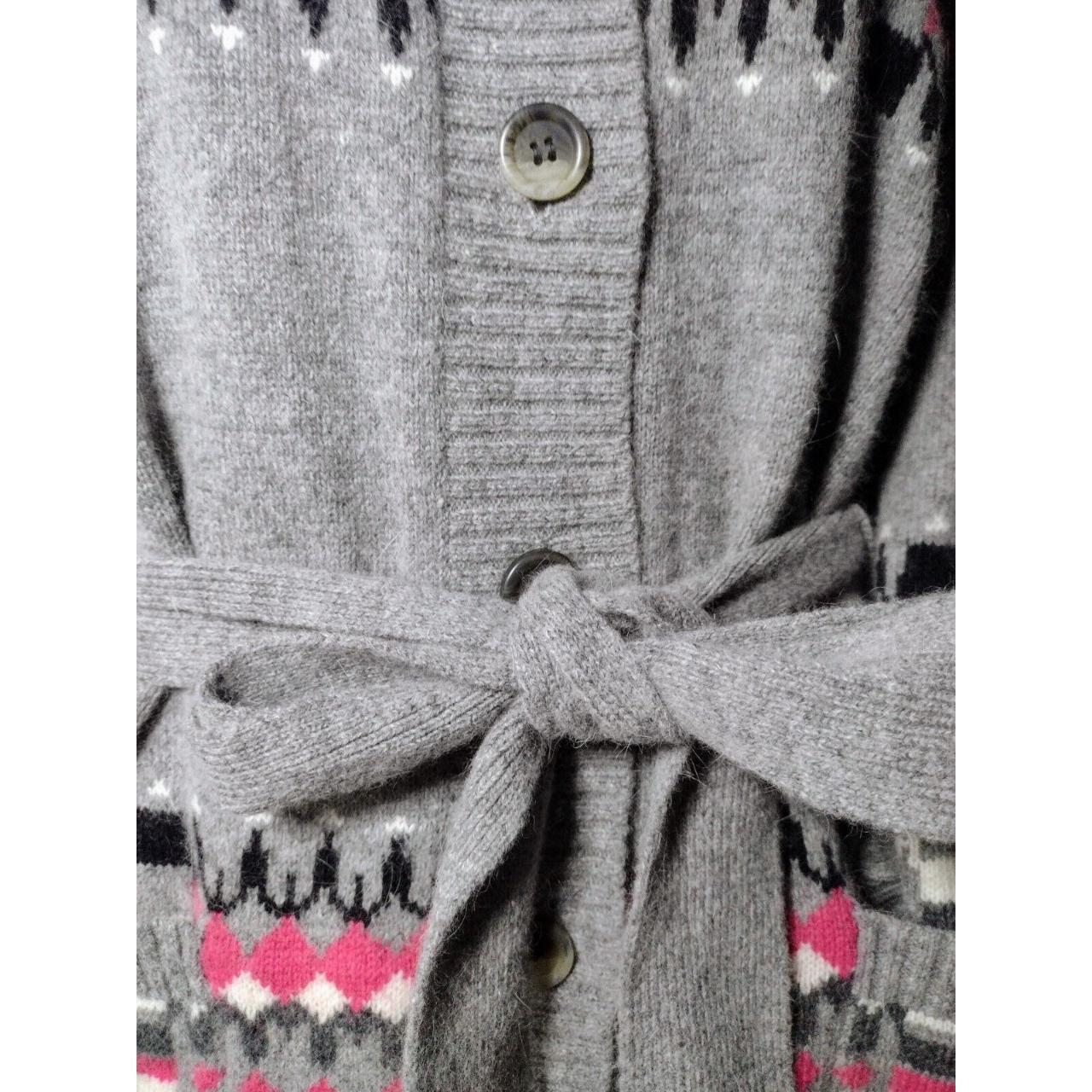 Pendleton Lambs Wool Angora Fair Isle Belted... - Depop