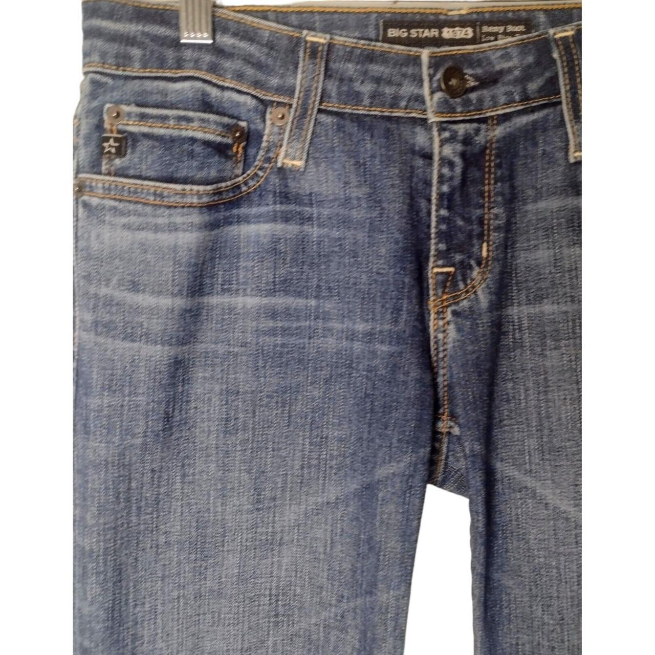 Big Star Remy Bootcut Low Rise Jeans Size 27L Blue... - Depop
