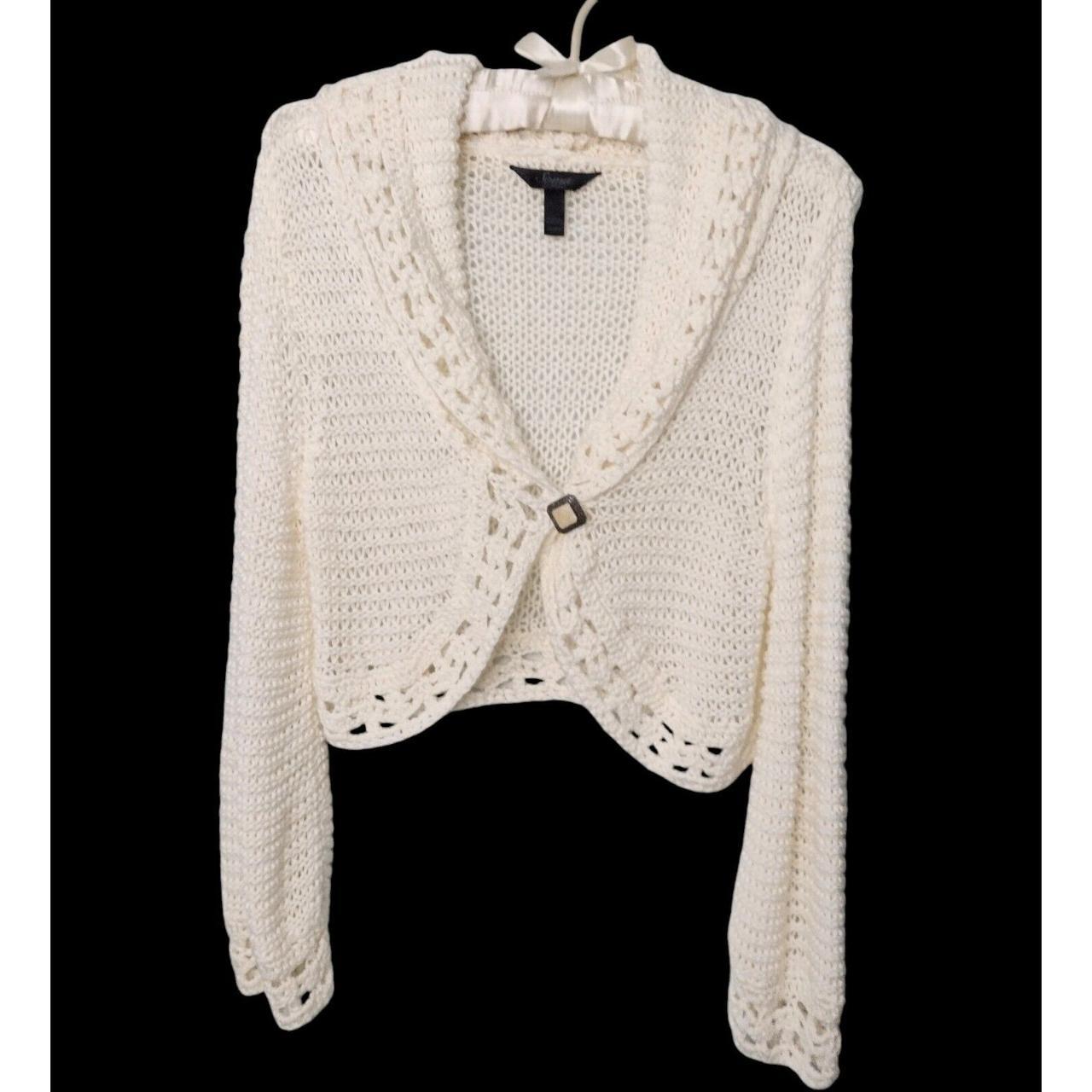 Soma Intimates Open Knit Cropped Cardigan Size M... - Depop