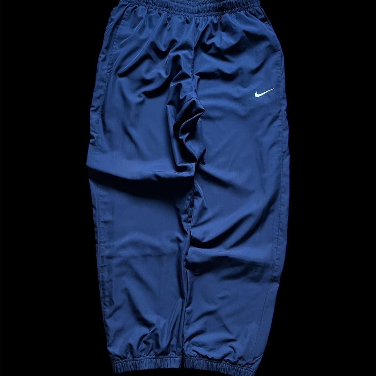 Nike Navy Shell Track Pants Joggers... - Depop