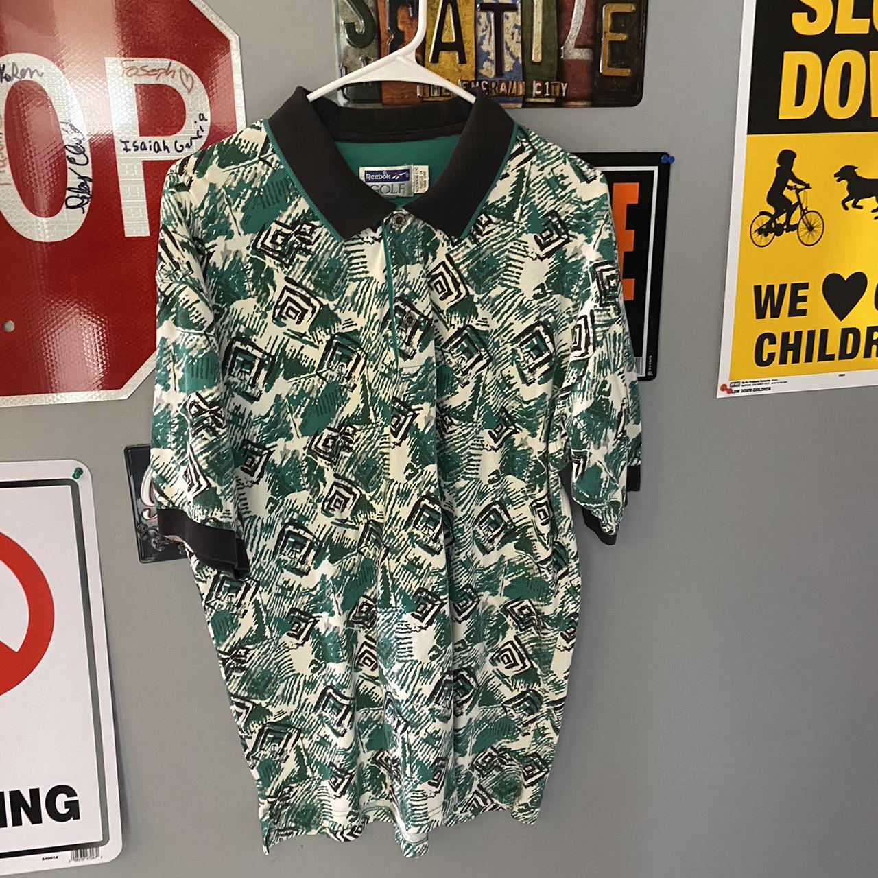 Vintage Reebok Golf Polo Condition- Great Size-... - Depop