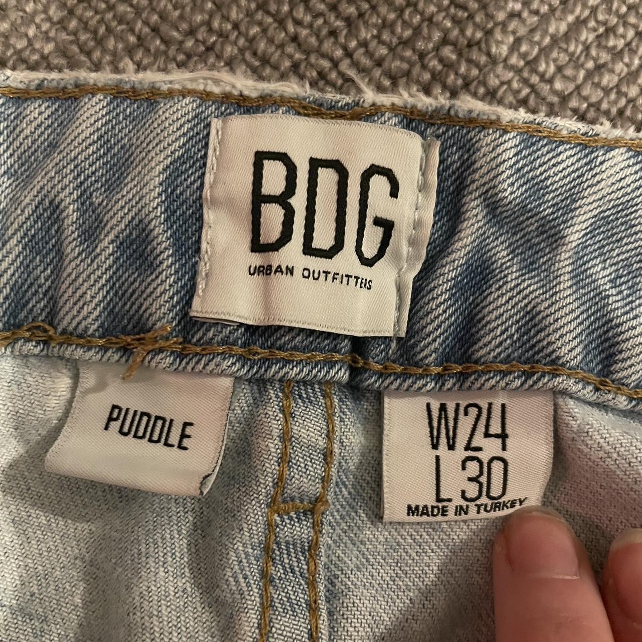 Light wash BDG jeans. High waisted but can be worn... - Depop