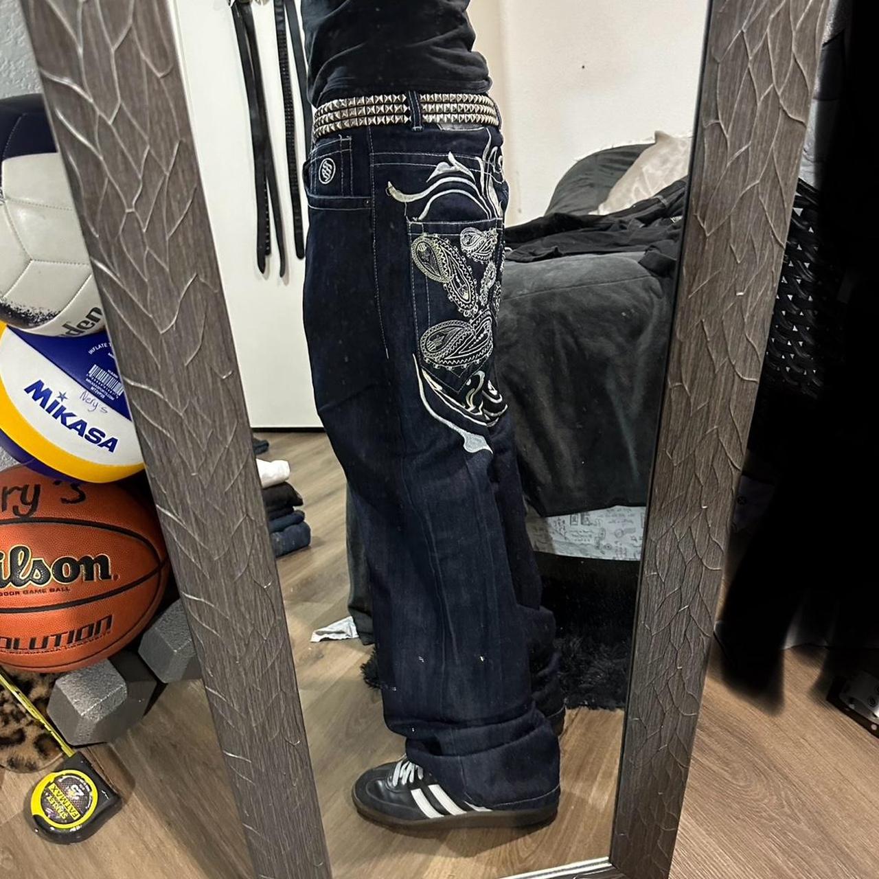 Red Ape Jeans Y2k Baggy Blue Wash Red Ape Jeans Depop
