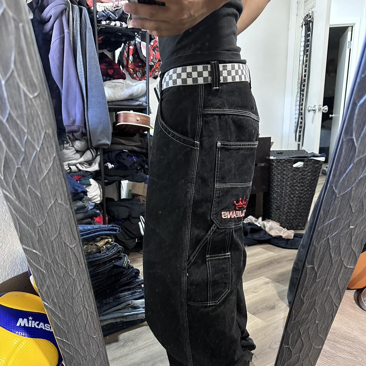 Vans checkered belt Y2k grunge white and black... - Depop