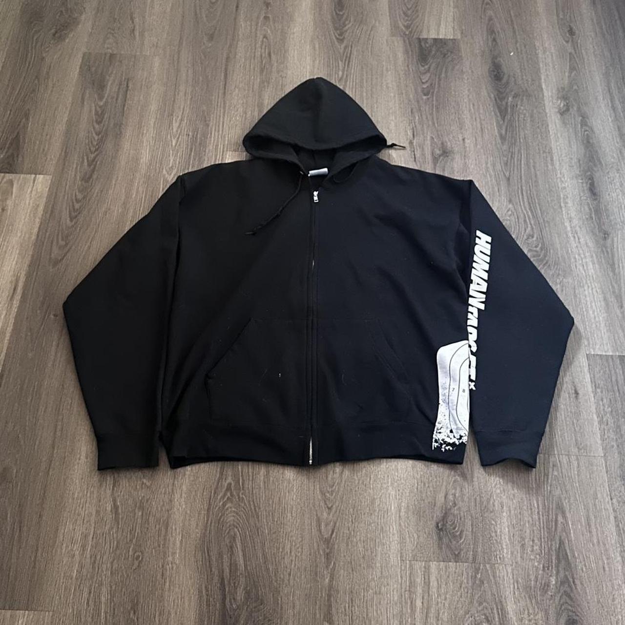 Human Target zip up Y2k grunge black jacket Great... - Depop