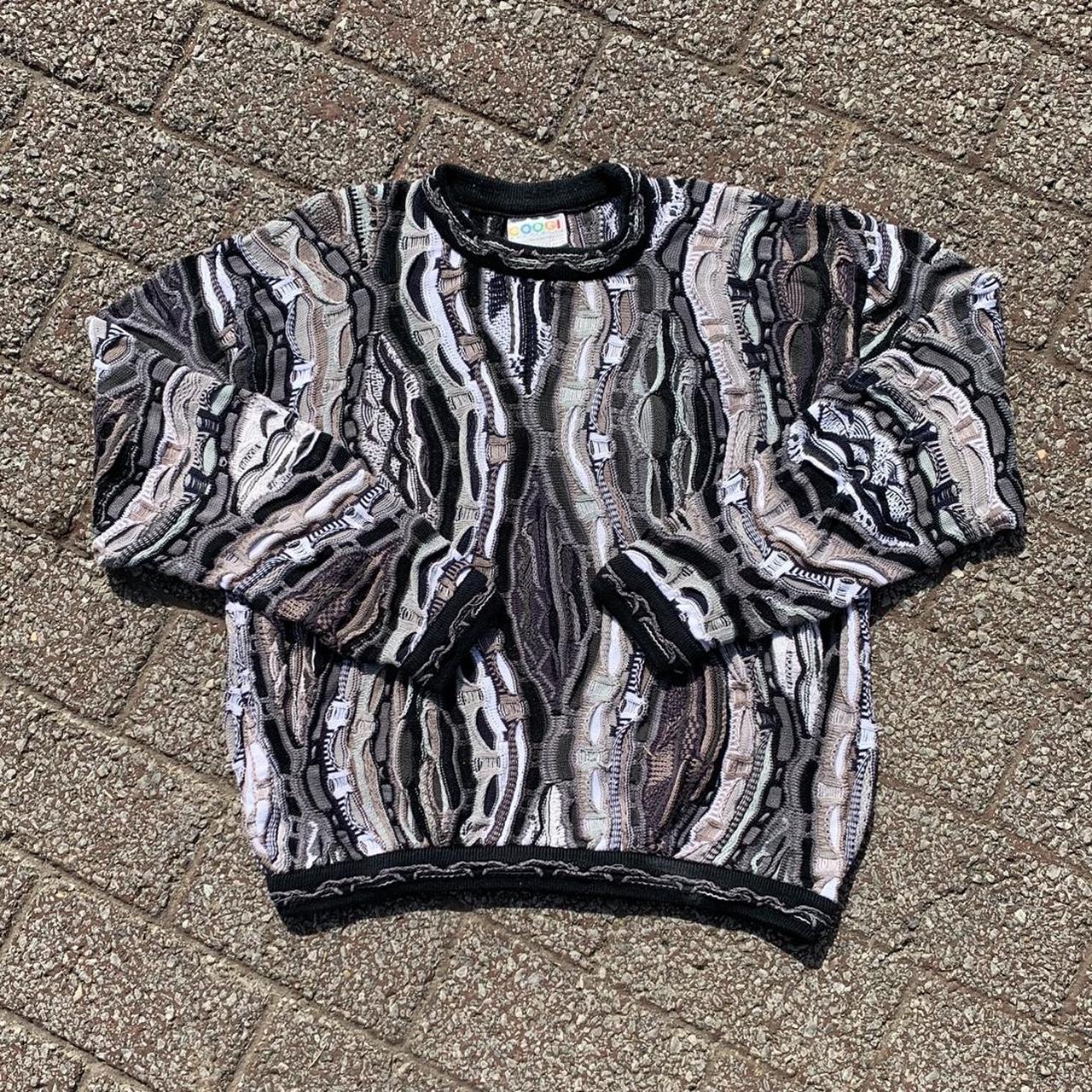 Coogi Sweater Black Leather