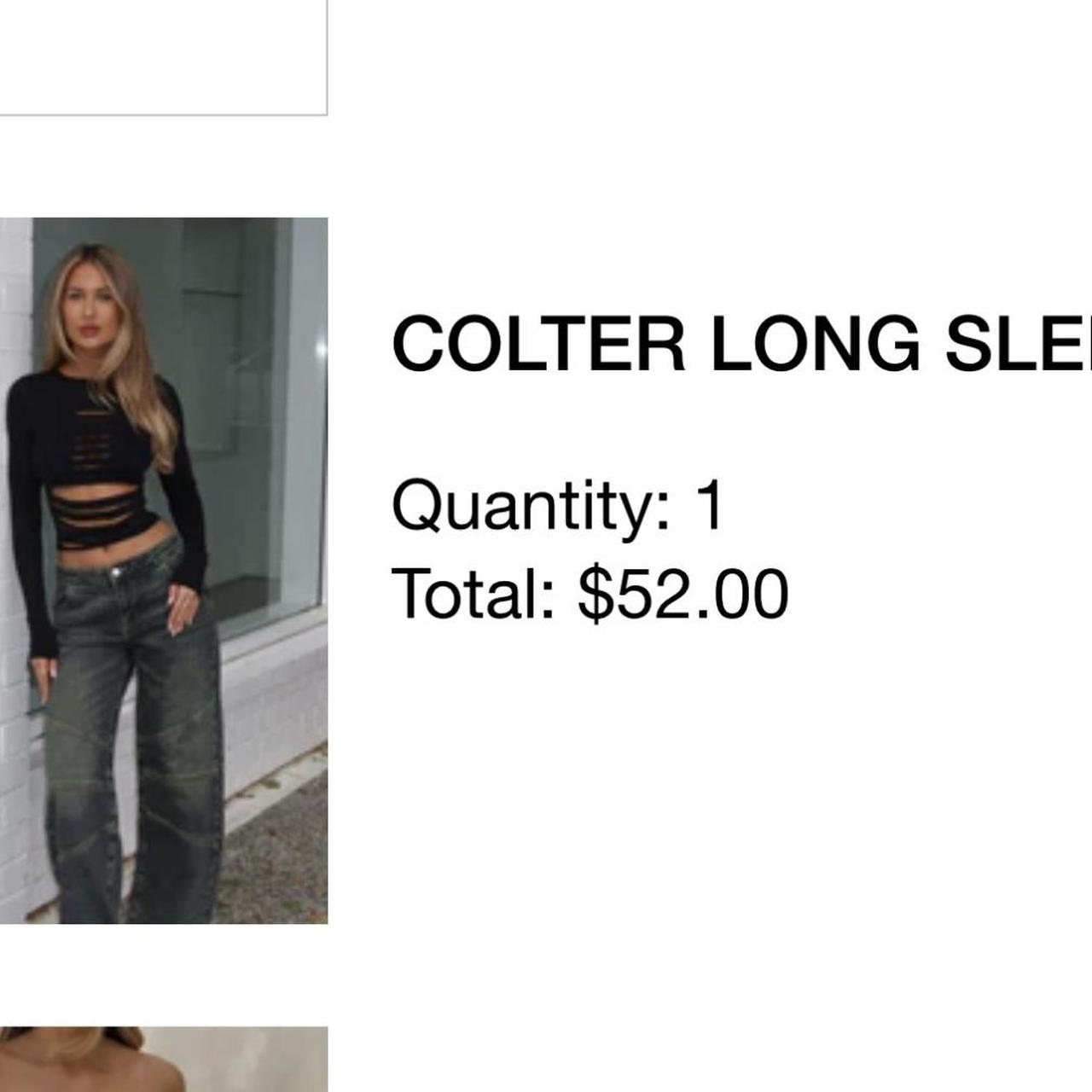 Outcast women’s long sleeve top Black and has cut... | Depop