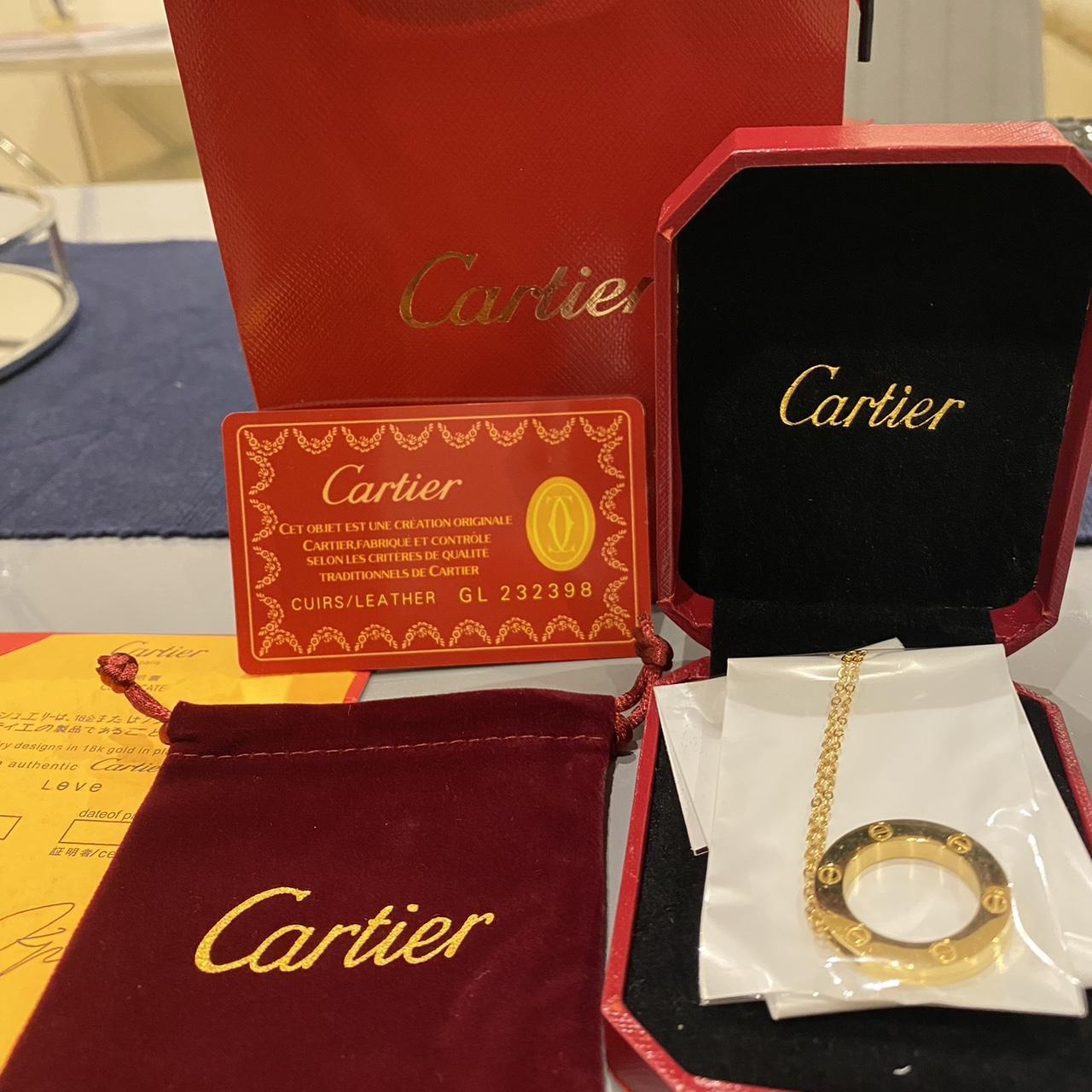 Cartier LOVE necklace Stainless steel,top notch... - Depop