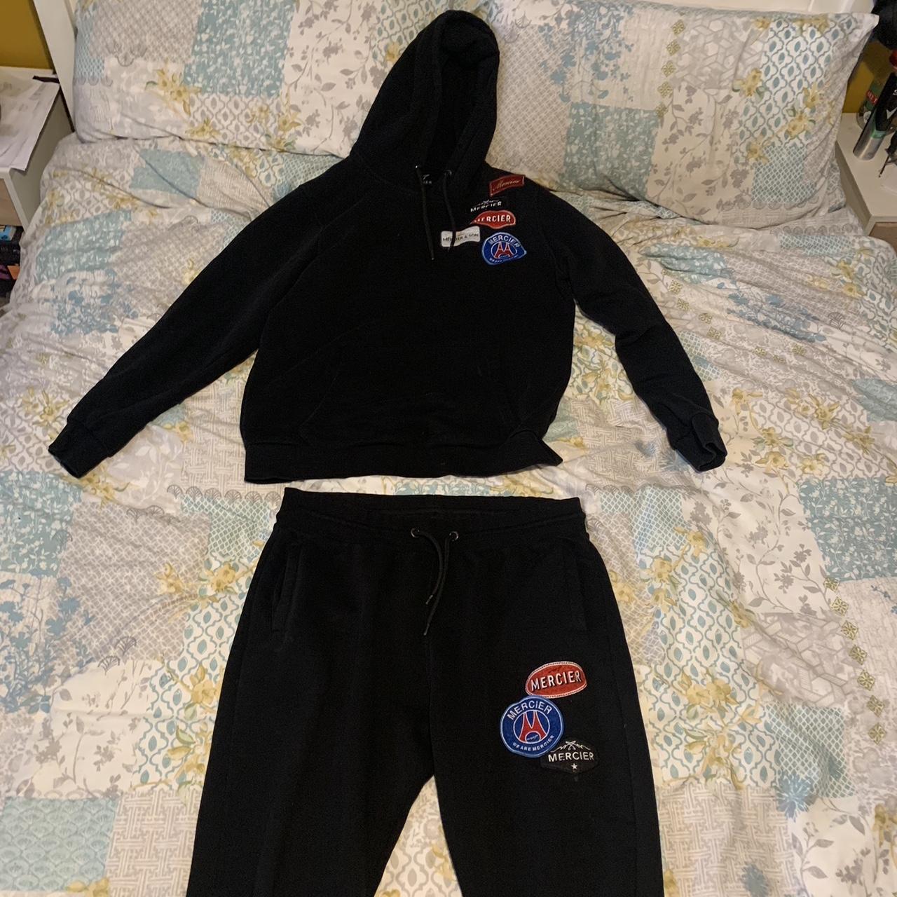 Black mercier tracksuit Excellent condition apart... - Depop