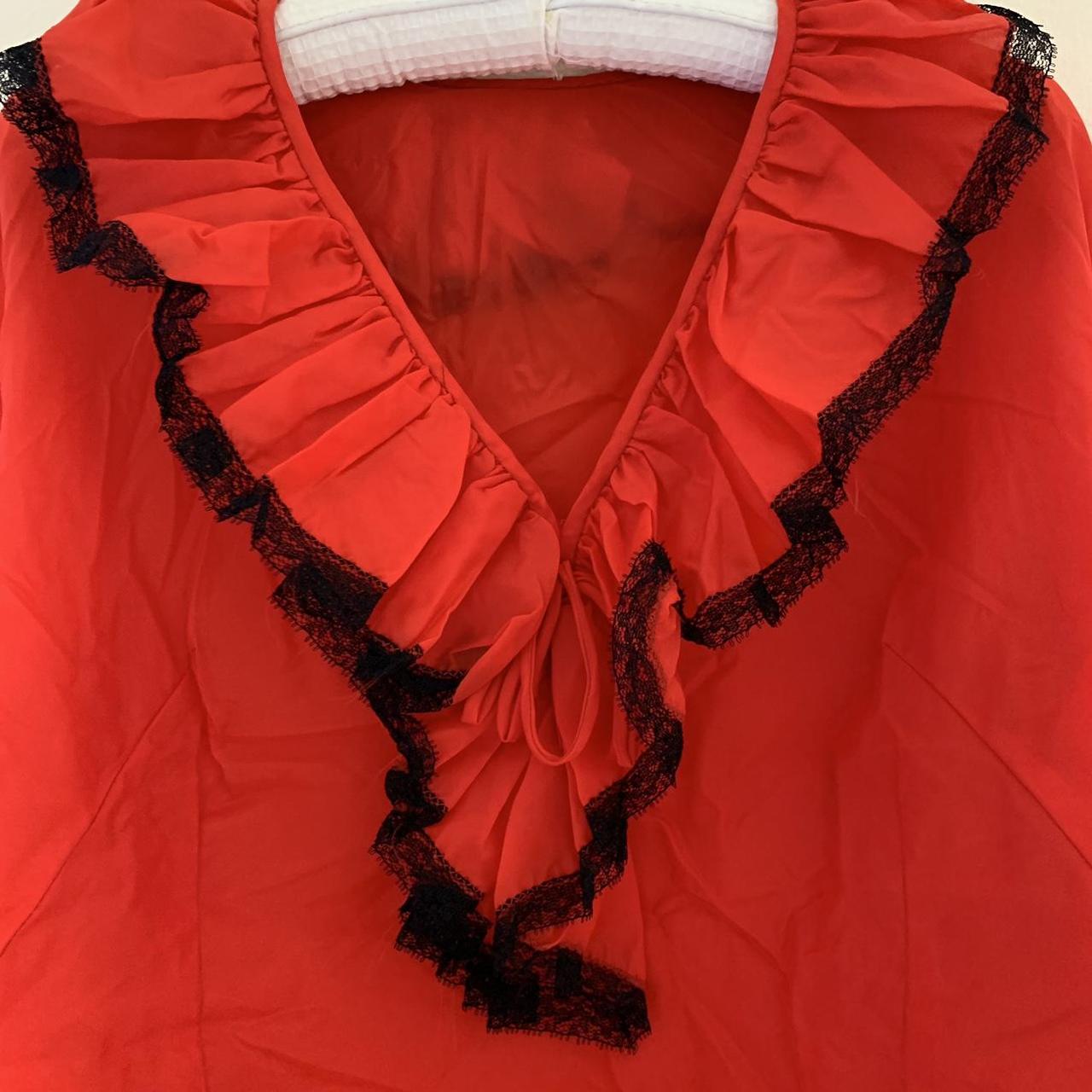 Women's Red and Black Shirt | Depop