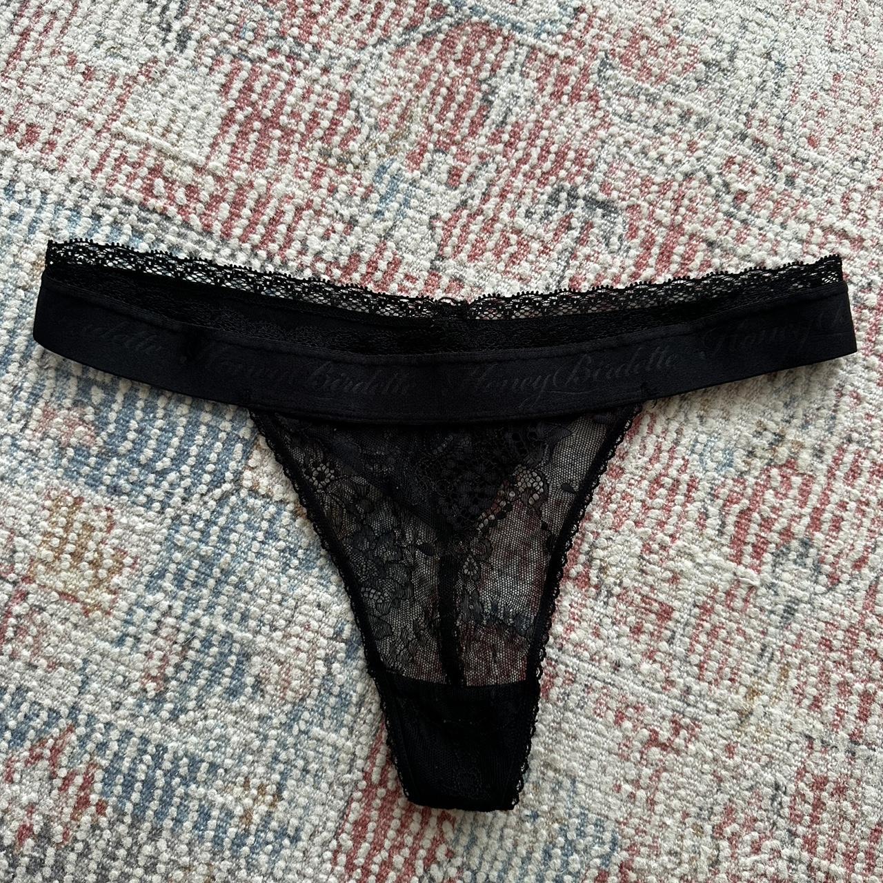 Honey Birdette Sofia thong in black size xs in... - Depop