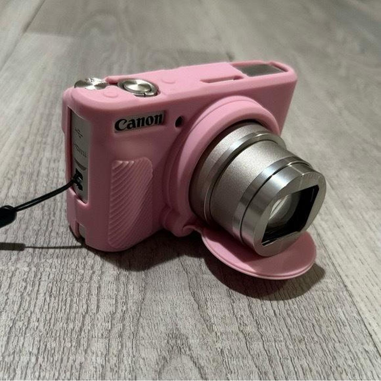 Pink Canon PowerShot ELPH 130 HS digital camera with... - Depop