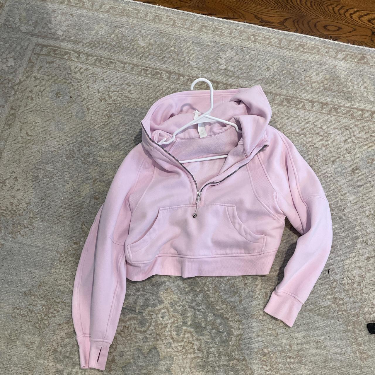 Lululemon Pink Scuba w/ hood - Depop