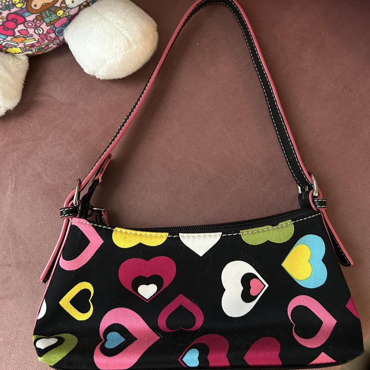 2000’s vintage hearts handbag super cute n dainty... - Depop