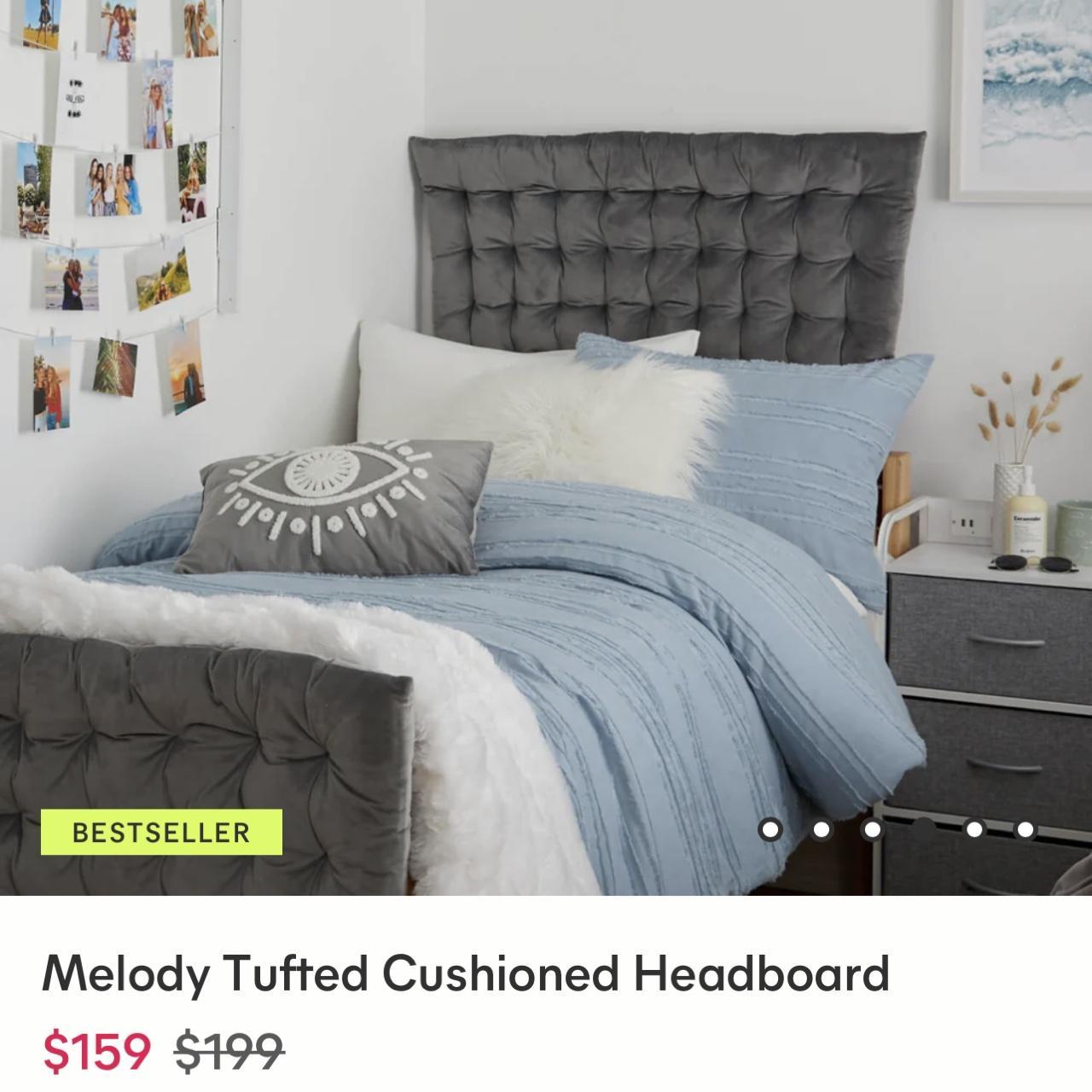 Dormify Grey Tufted Headboard
