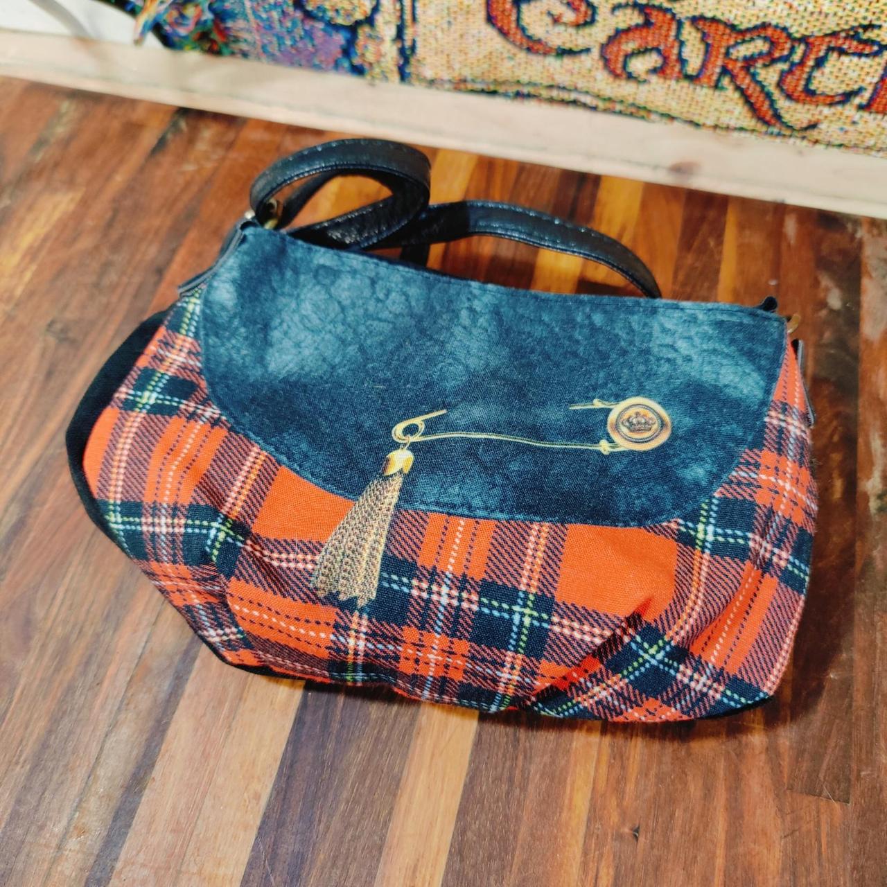 Y2K Punk print crossbody fabric bag. Excellent... | Depop