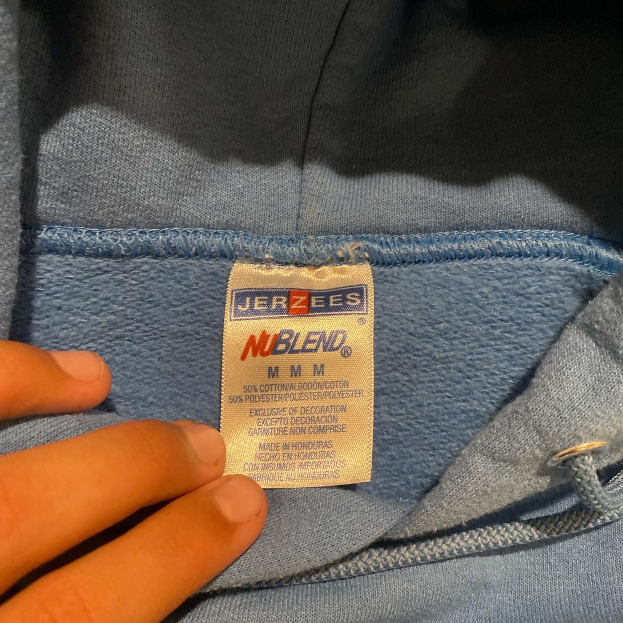 MHS Jaguars Jerzees Hoodie Light Blue Size... - Depop