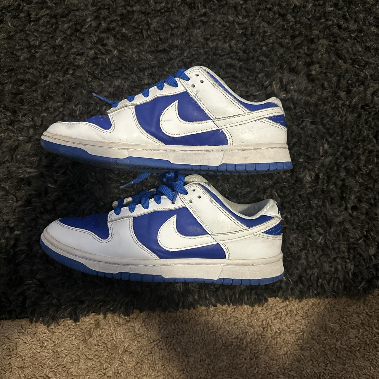 Nike Dunk Low Reverse Racer Blue worn good amount - Depop