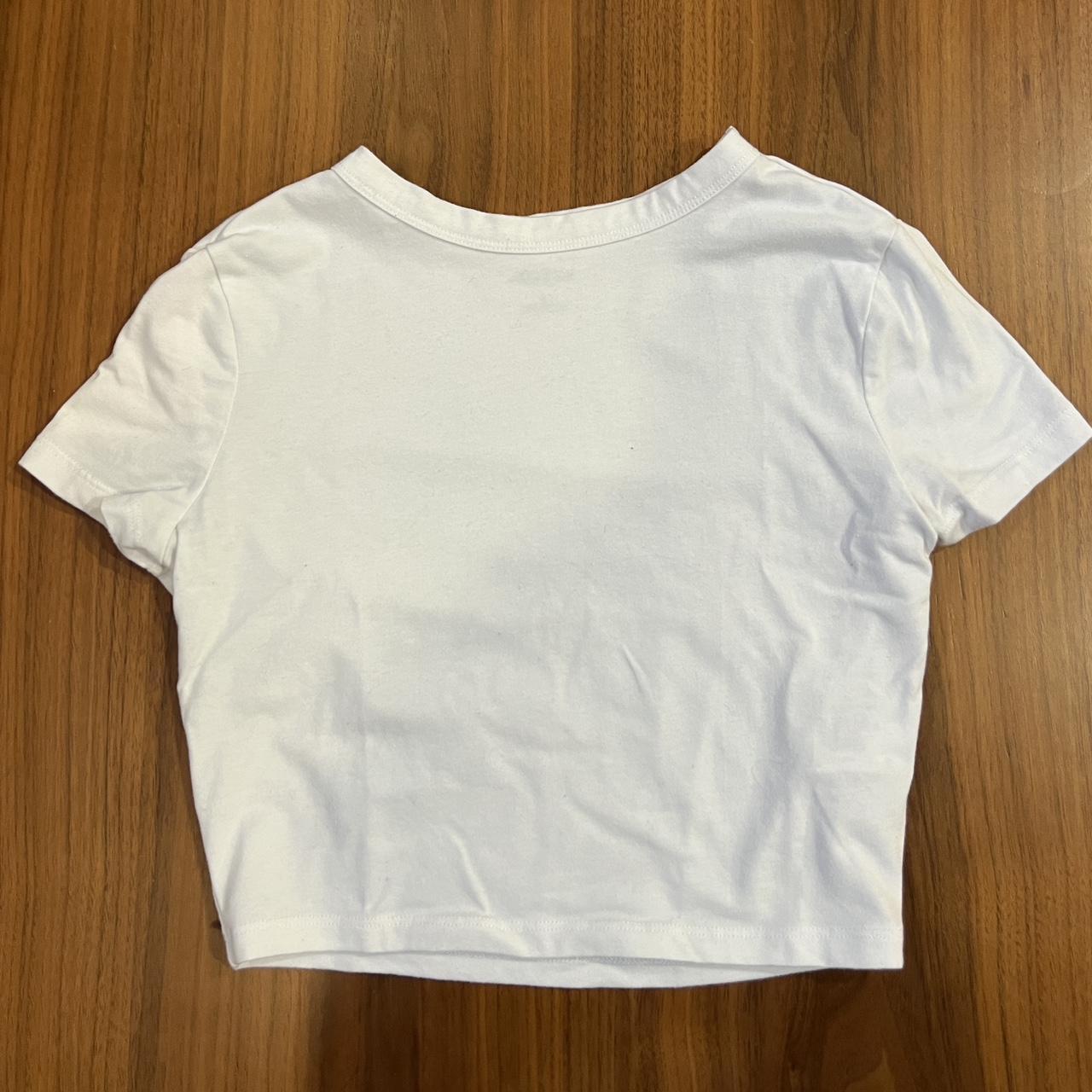 Wild Fable white crop tee S Solid white cropped tee... - Depop
