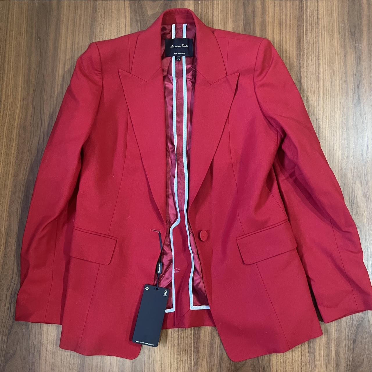 Massimo Dutti brand new red blazer 38 New w tags... - Depop
