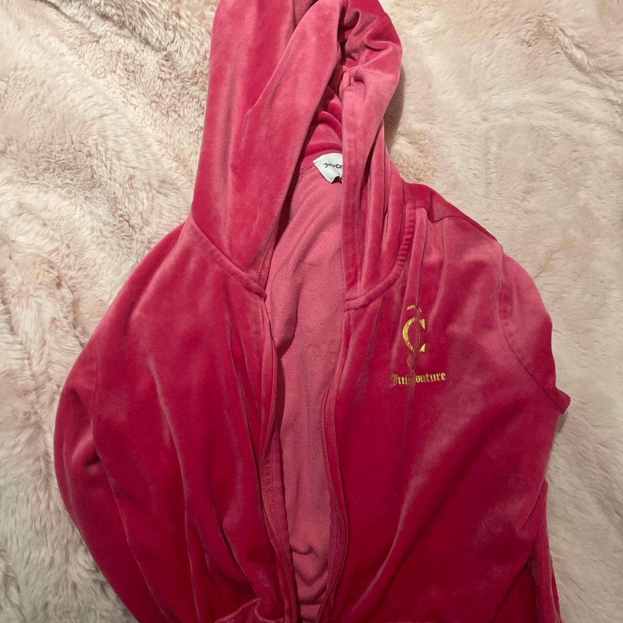 juicy couture hot pink zip up - Depop