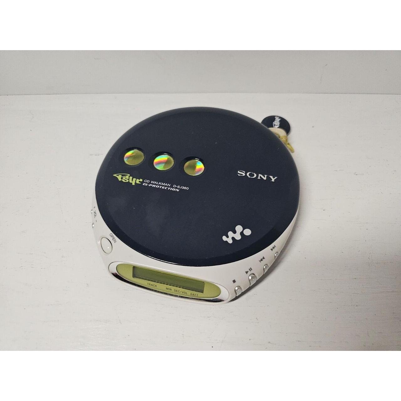 Sony PSYC CD Walkman D-EJ360 Blue & White... - Depop