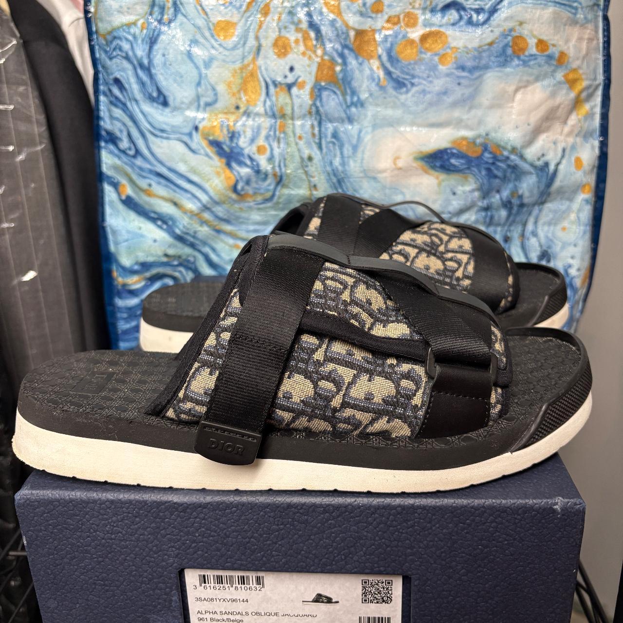 used Dior alpha sandals size 11 mens. bought in... | Depop