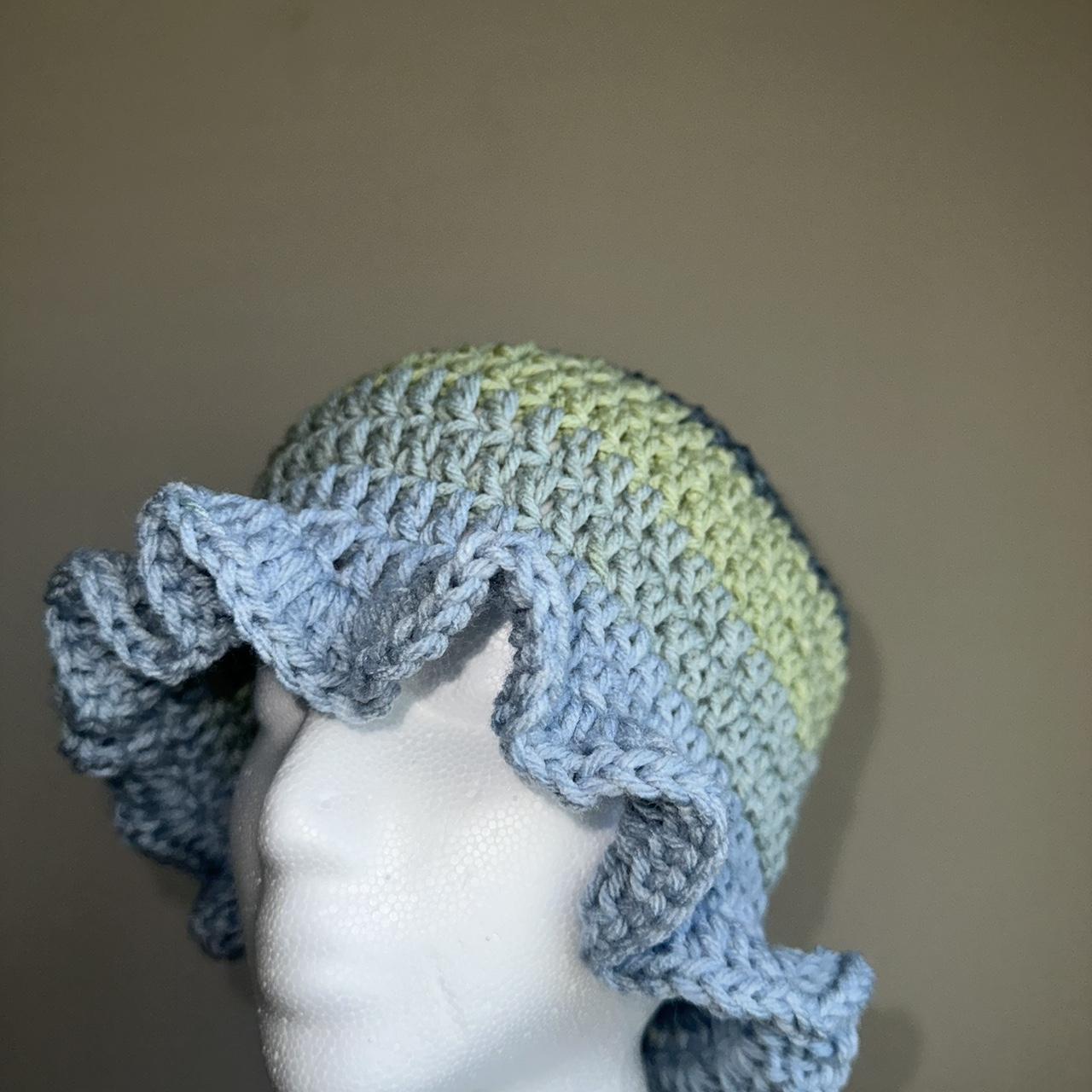 custom mini ruffle hat 💚 ready to be shipped‼️ want... - Depop