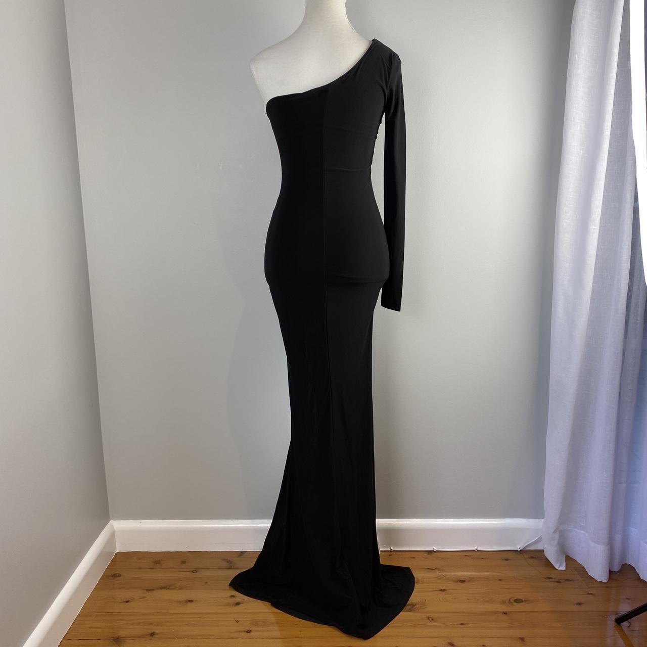 MISSGUIDED - Black One Sleeve Maxi Dress Turn heads... - Depop