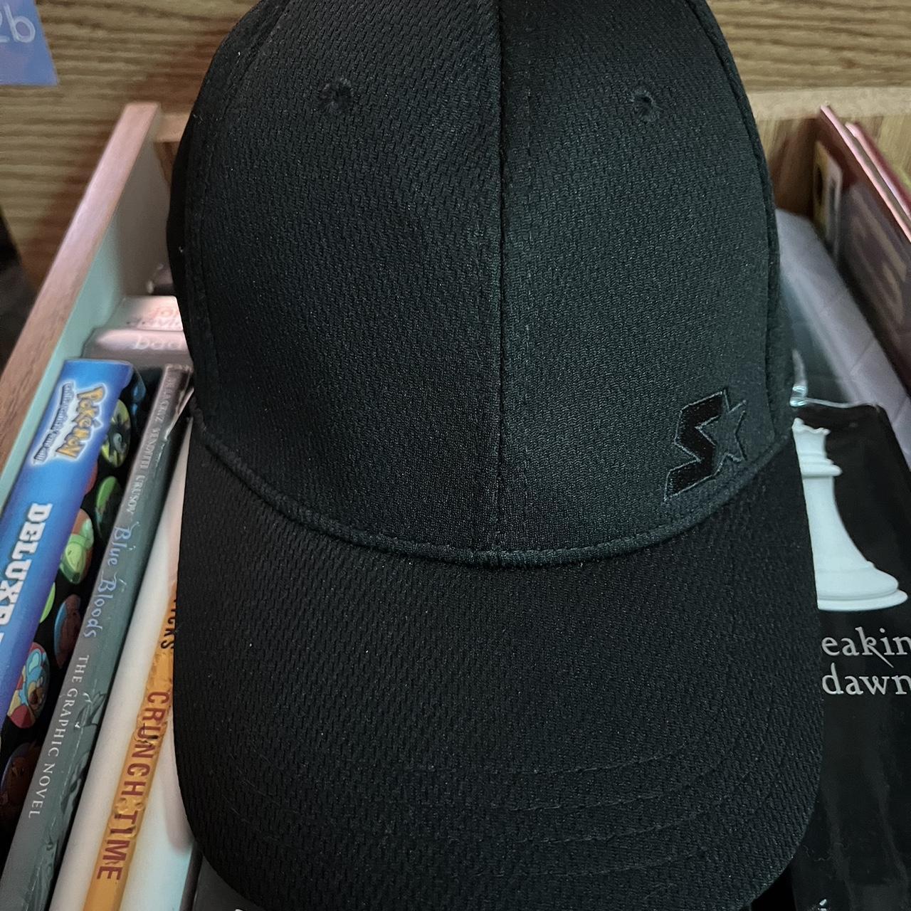 Plain Black Cap - Depop