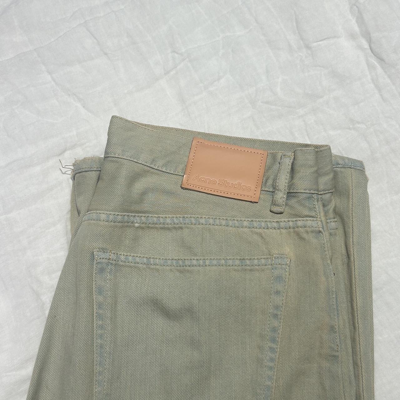 Acne Studios Yellow/ Blue jeans Relaxed fit. Size... - Depop