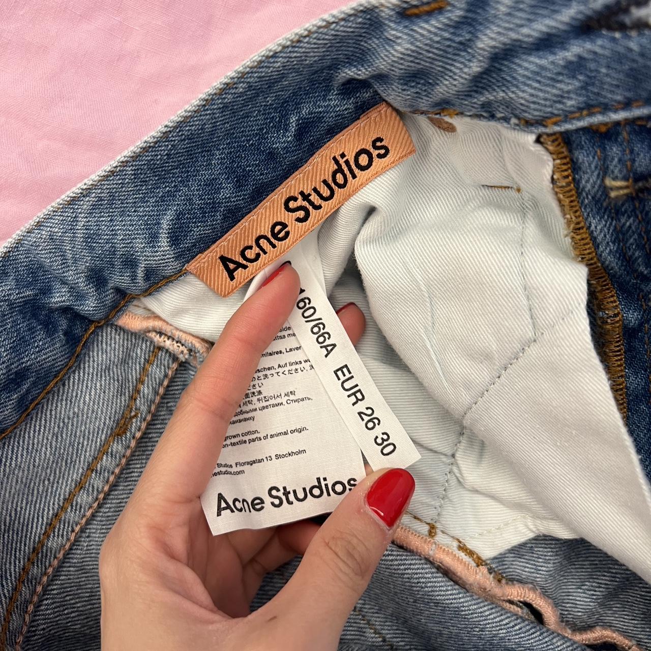 ACNE STUDIOS - Regular Fit Jeans 1997 in Light... - Depop