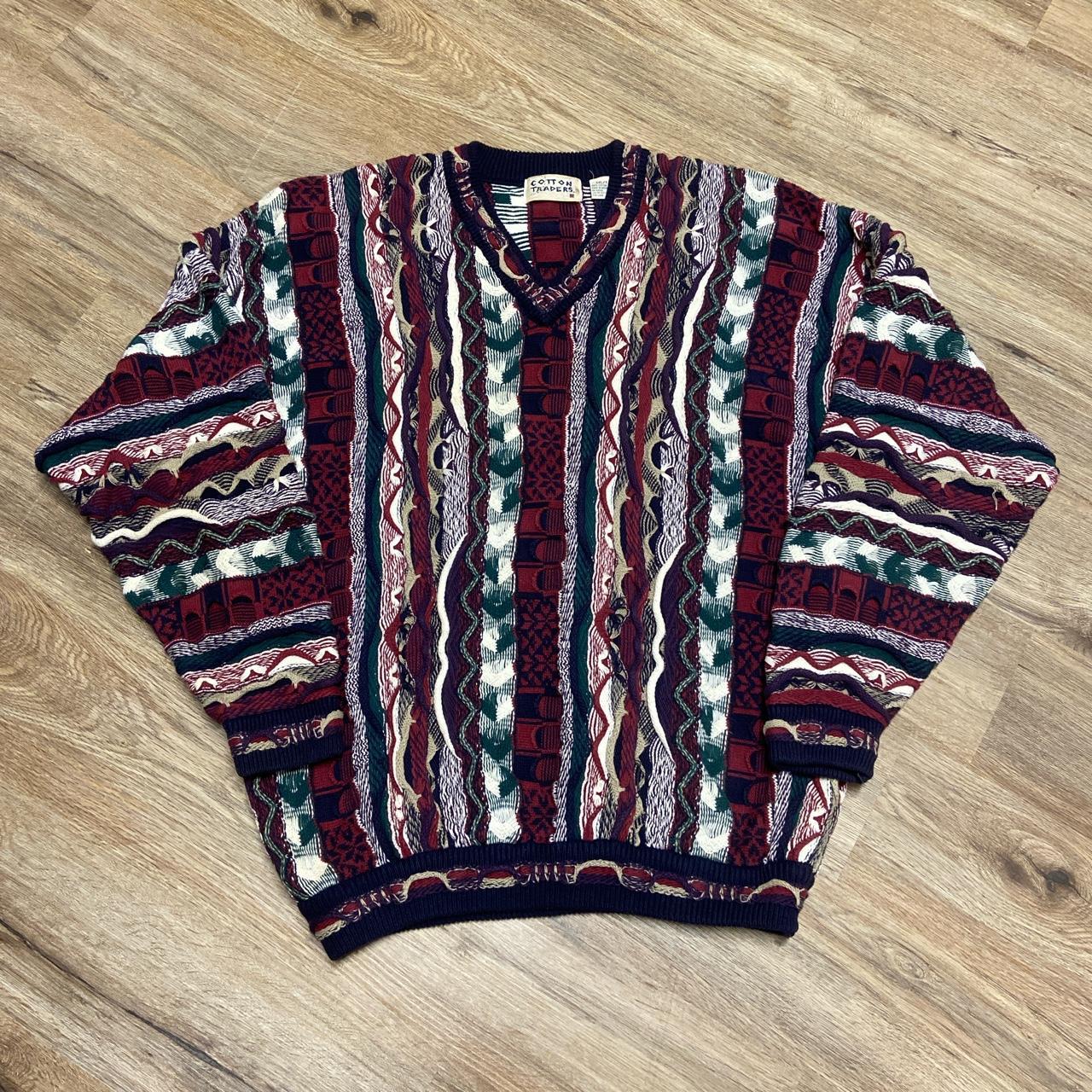 Vintage cotton traders coogi style sweater size 2X... - Depop
