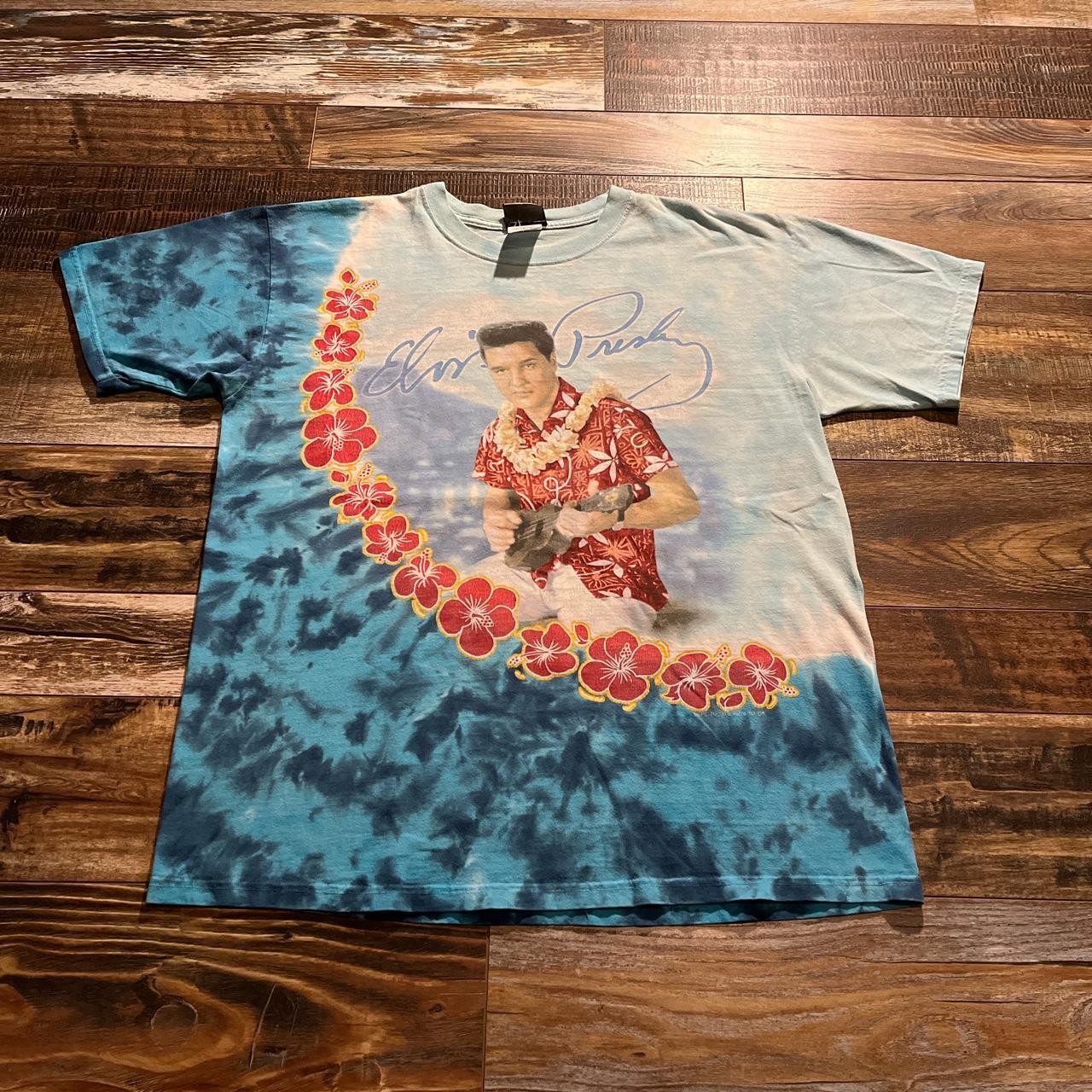 liquid blue Men's Blue T-shirt | Depop