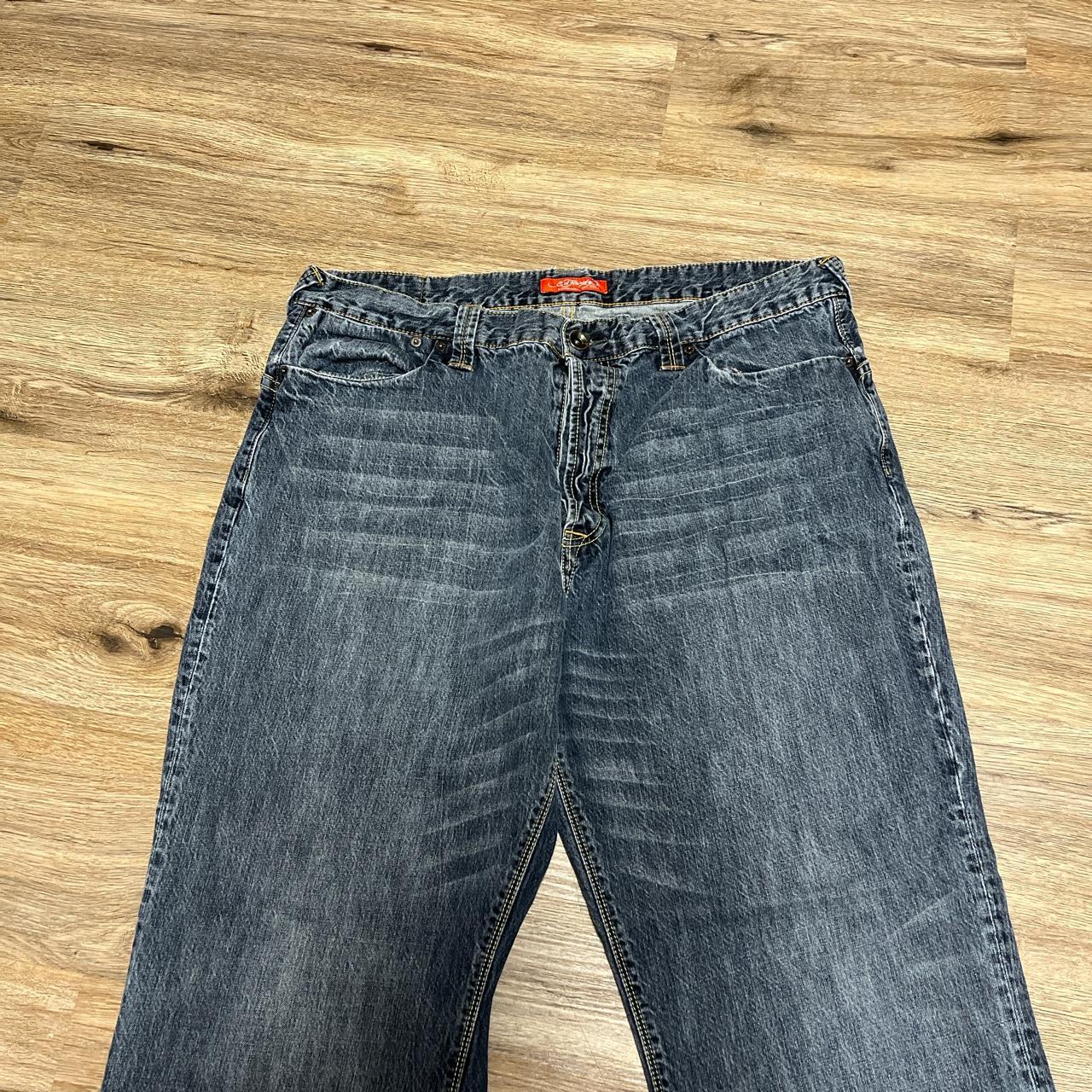 Ed Hardy Men's Blue Jeans | Depop