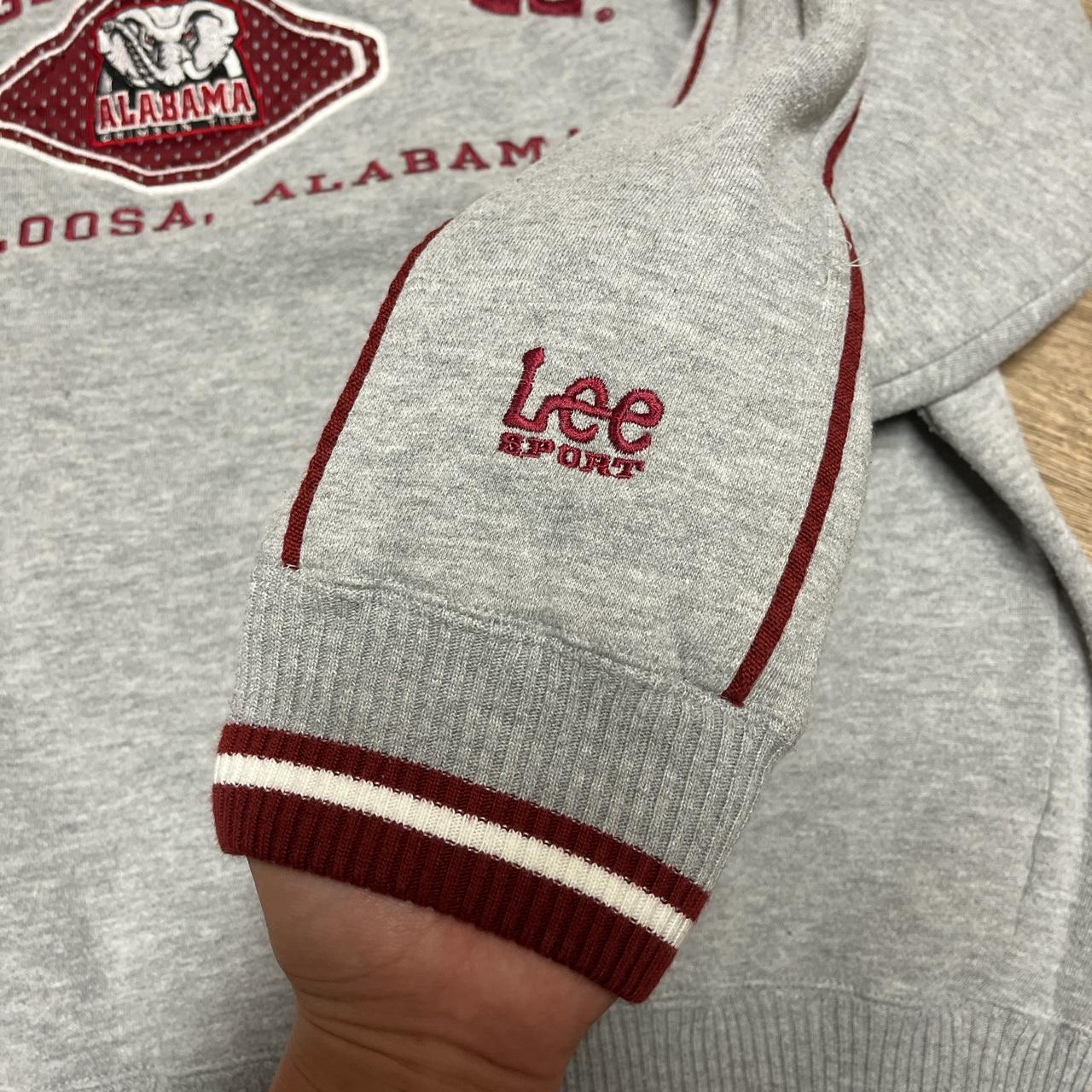 Lee Men's Grey and Red Sweatshirt | Depop