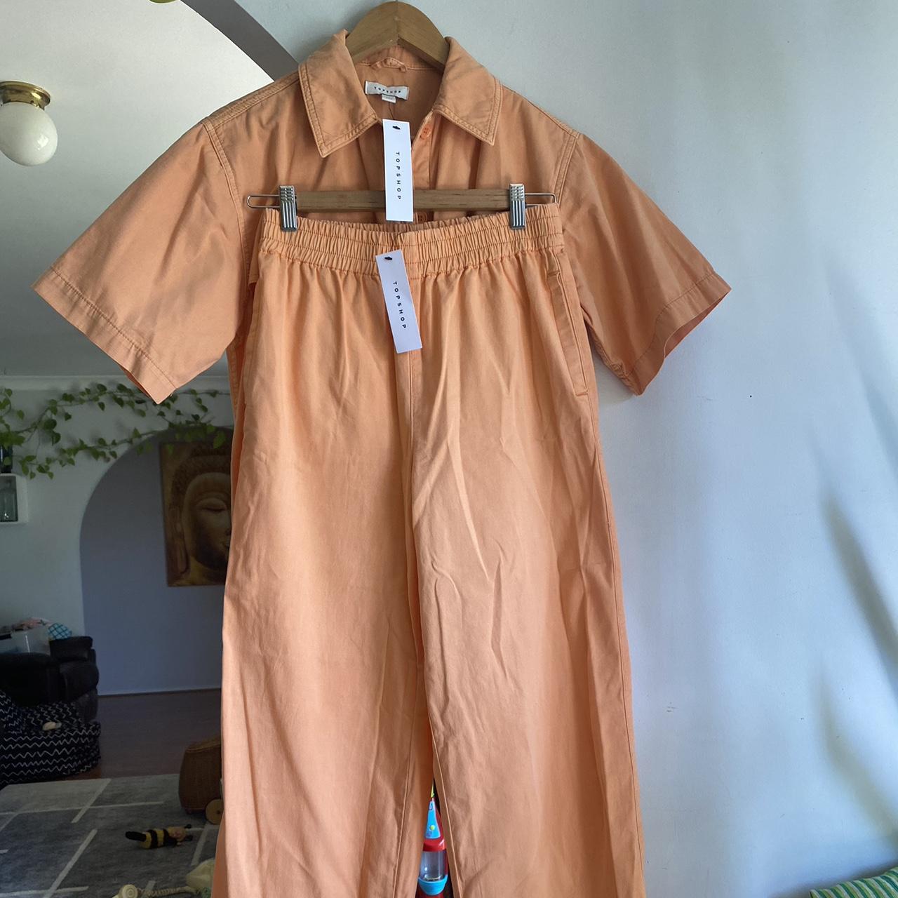 Top shop short abs pants set Size 8 New with tag - Depop