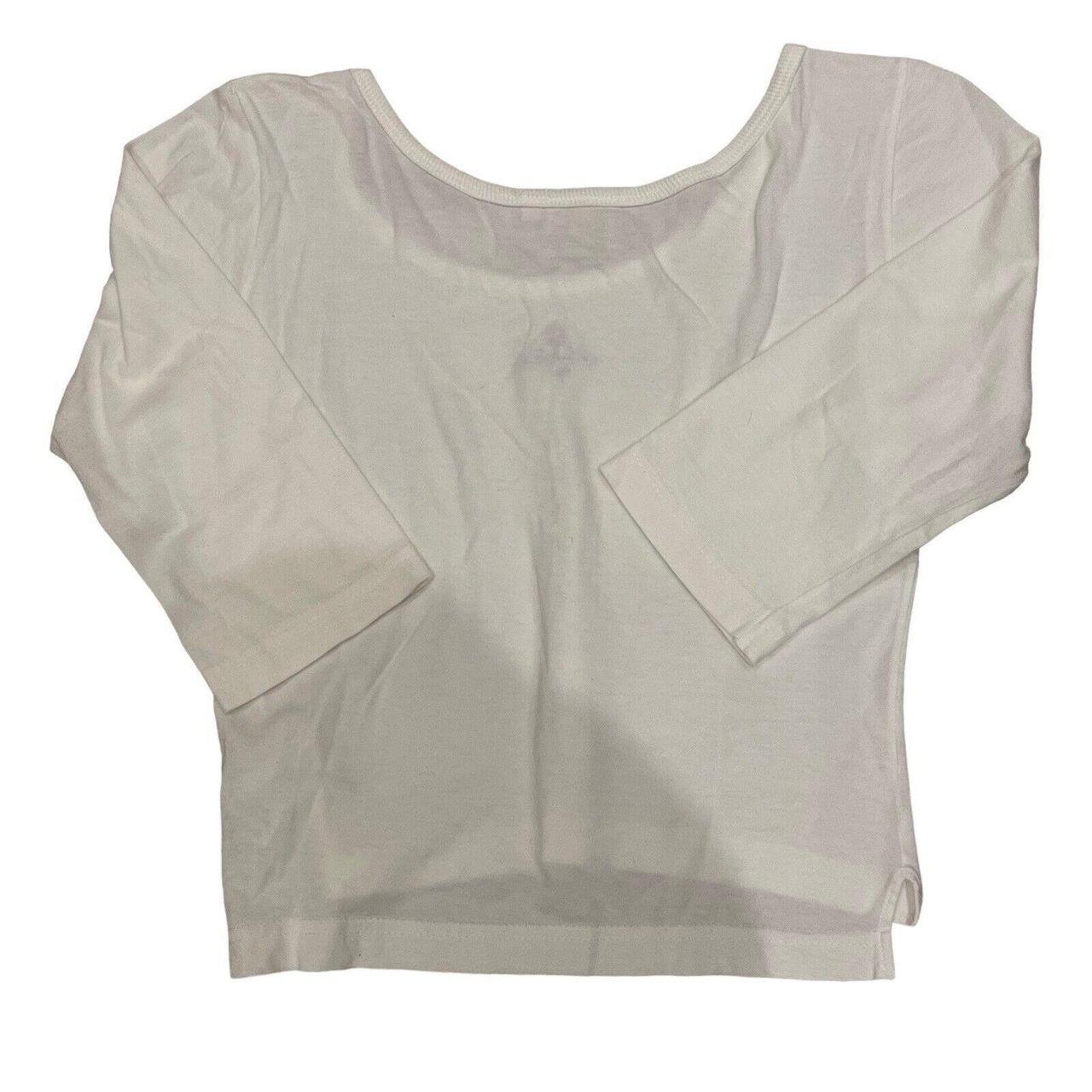 Vivienne Westwood Vintage White Crop Top Embroidered... - Depop