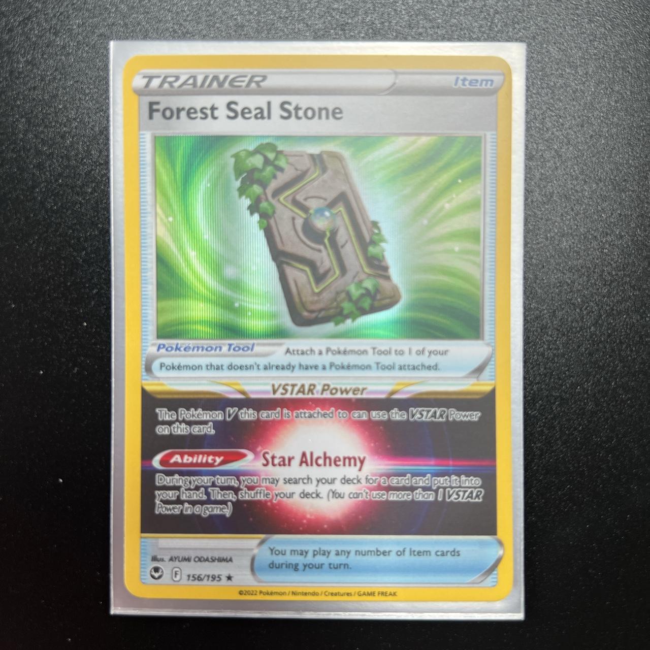 Silver tempest forest seal stone card Comes in... - Depop