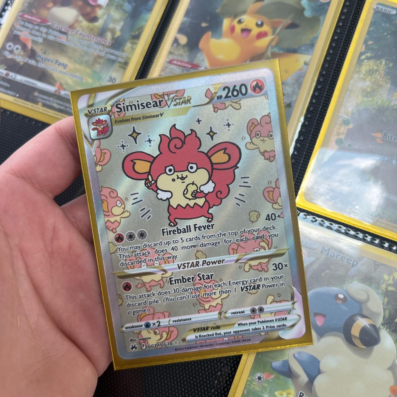 Crown zenith simisear vstar full art Pokémon... - Depop