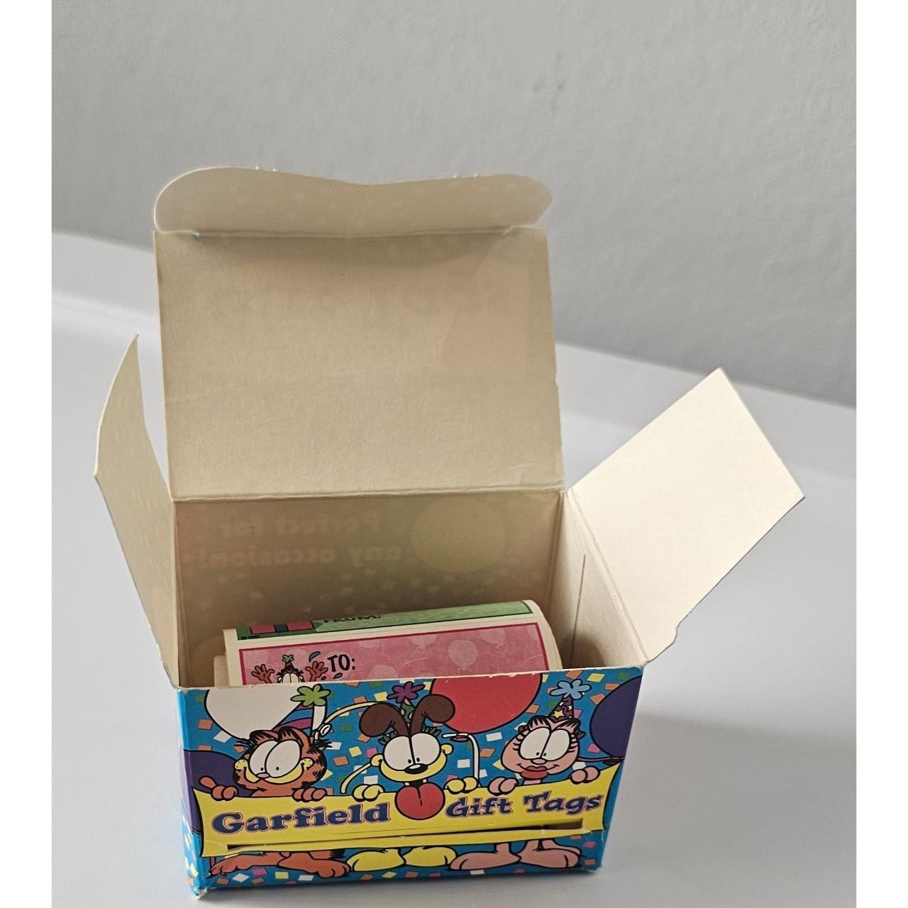 1990s Garfield Gift tag sticker roll in original box... - Depop