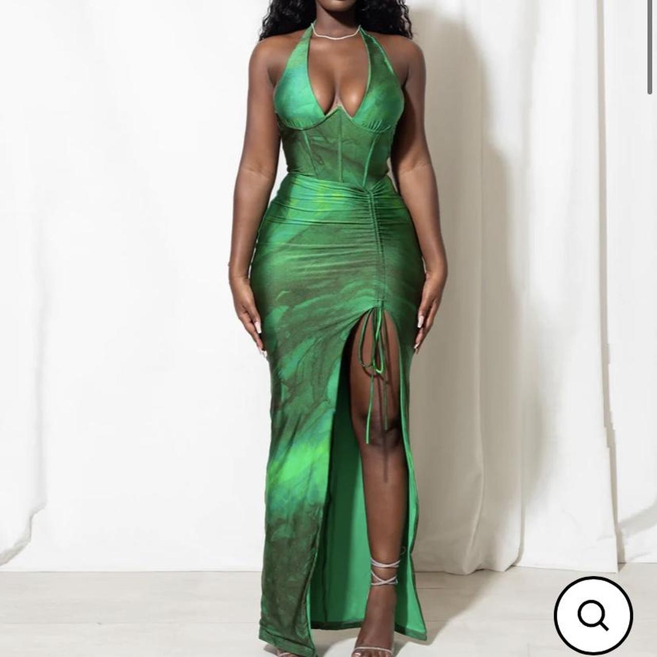 Sodah london brand ENVY maxi dress - green in a size... - Depop