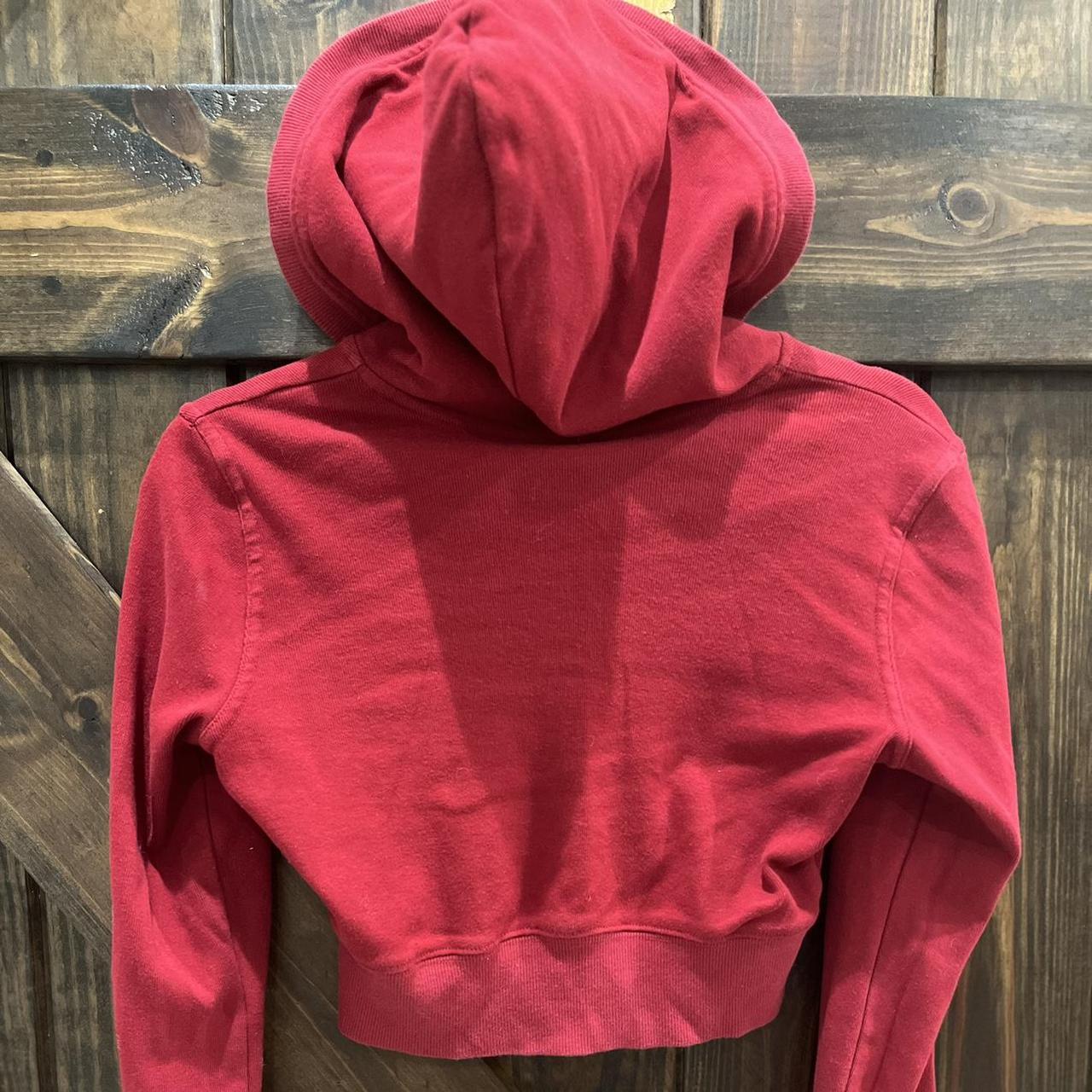 Cropped red bebe jacket... - Depop